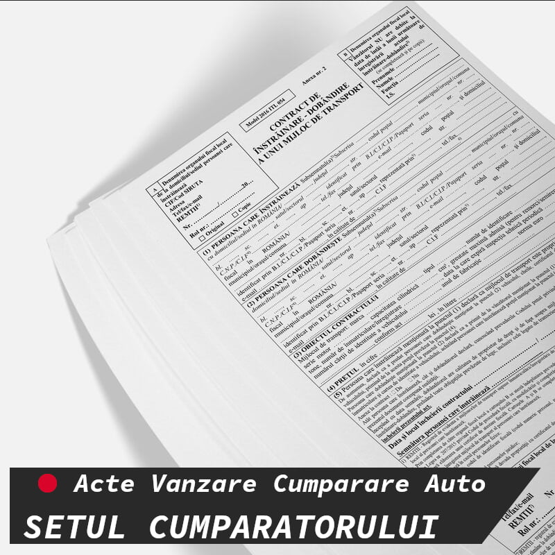 Contract Vanzare Cumparare Auto - model PDF editabil online